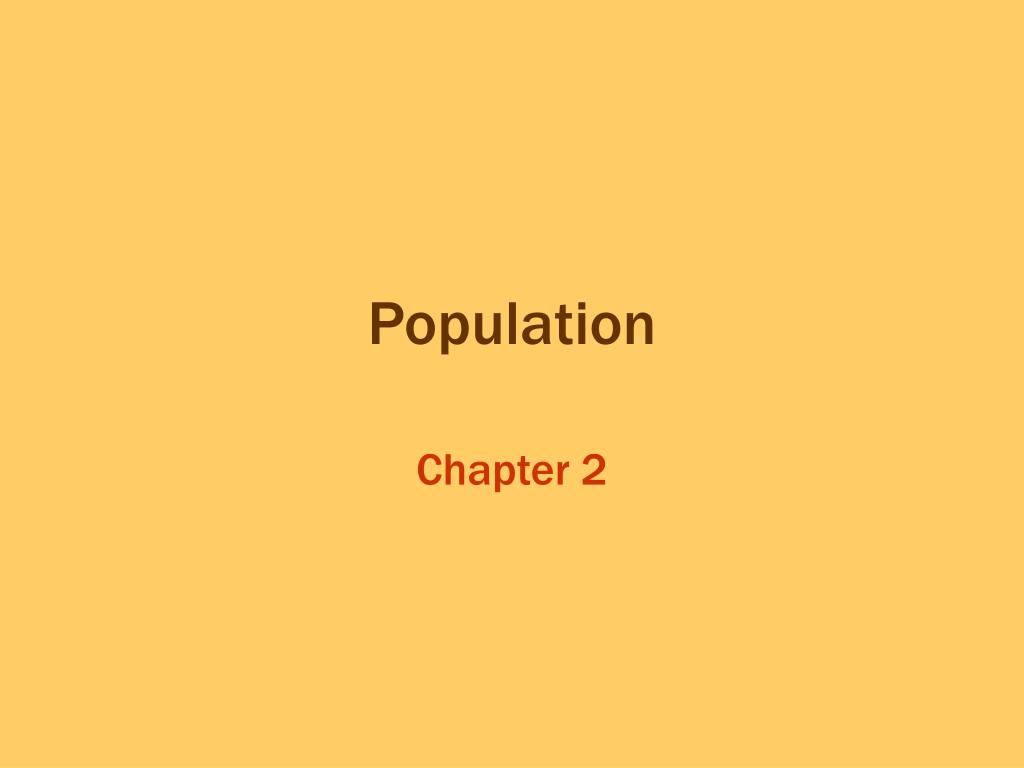 PPT - Population PowerPoint Presentation, free download - ID:3794304