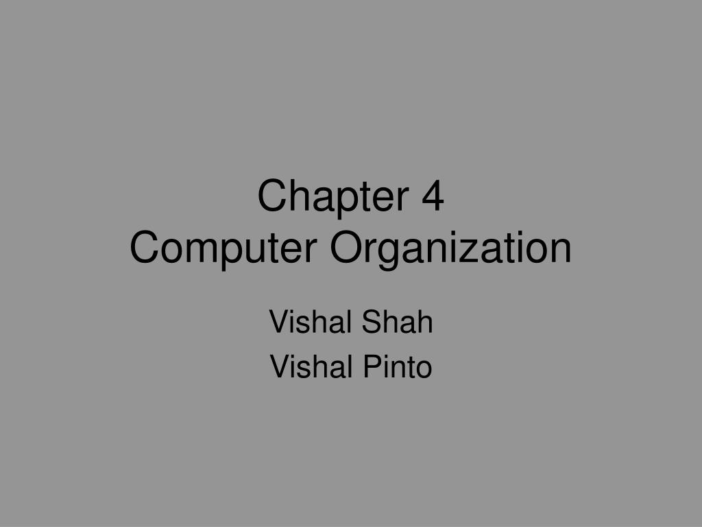 PPT - Chapter 4 Computer Organization PowerPoint Presentation, free ...