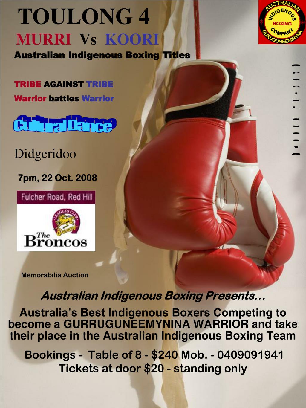 PPT - Australian Indigenous Boxing Presents… PowerPoint Presentation ...