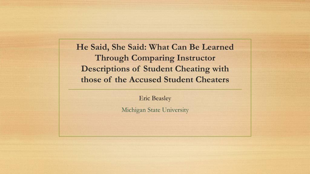 PPT - Eric Beasley Michigan State University PowerPoint Presentation ...