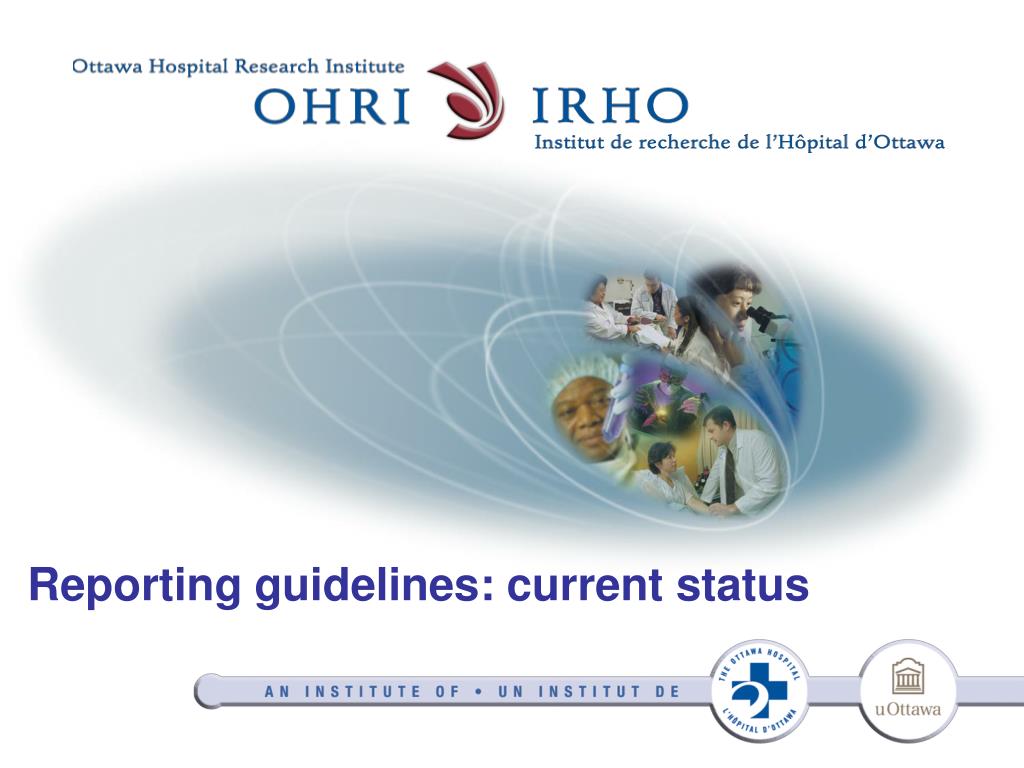 PPT - Reporting guidelines: current status PowerPoint Presentation ...