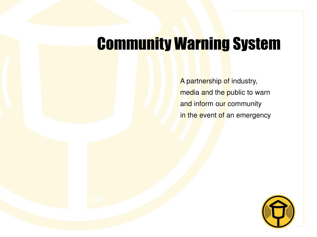 PPT - Community Warning System PowerPoint Presentation, free download ...