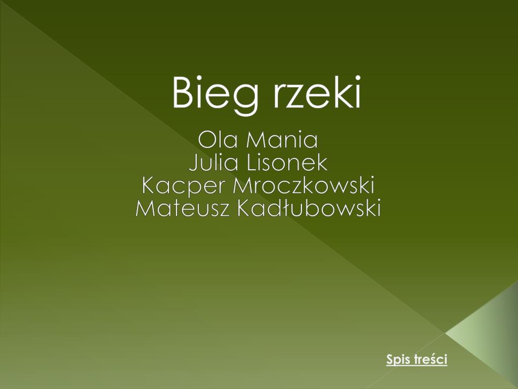 PPT - Bieg rzeki PowerPoint Presentation, free download - ID:3800566