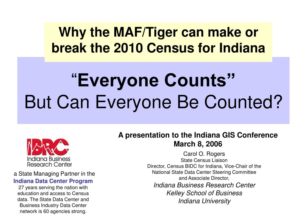 PPT - “ Everyone Counts” But Can Everyone Be Counted? PowerPoint ...