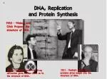 PPT - DNA Replication and Protein Synthesis PowerPoint Presentation ...