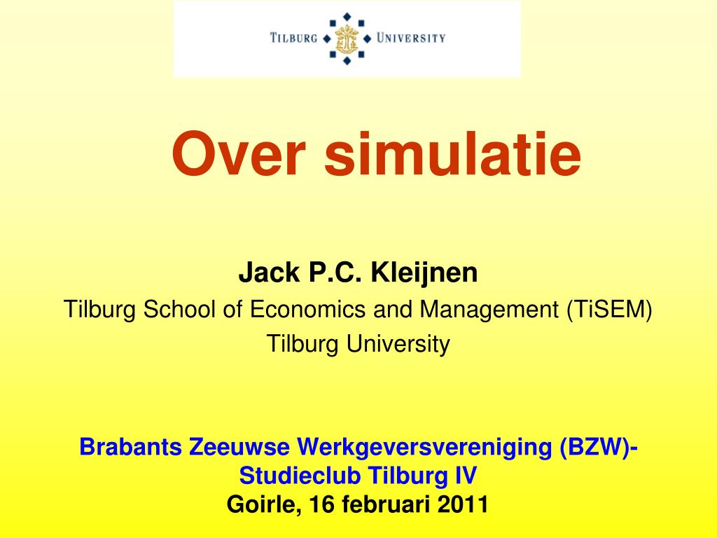 PPT - Over simulatie PowerPoint Presentation, free download - ID:3803585