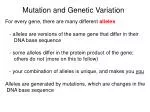 PPT - Mutation and genetic variation PowerPoint Presentation, free ...
