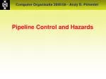 PPT - Pipeline Control and Hazards PowerPoint Presentation, free ...
