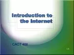PPT - 1 Introduction to the Internet PowerPoint Presentation, free ...