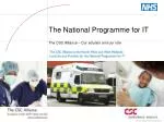PPT - NATIONAL PROGRAMME FOR THE HEALTH CARE OF THE ELDERLY PowerPoint ...
