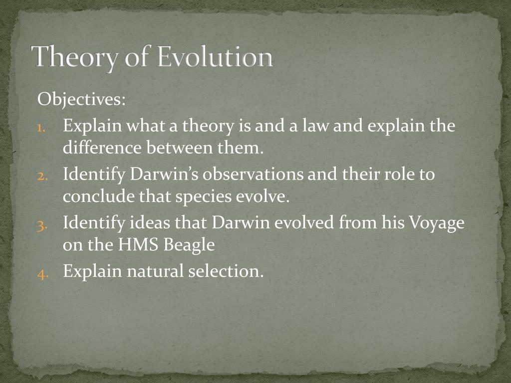 PPT - Theory of Evolution PowerPoint Presentation, free download - ID ...