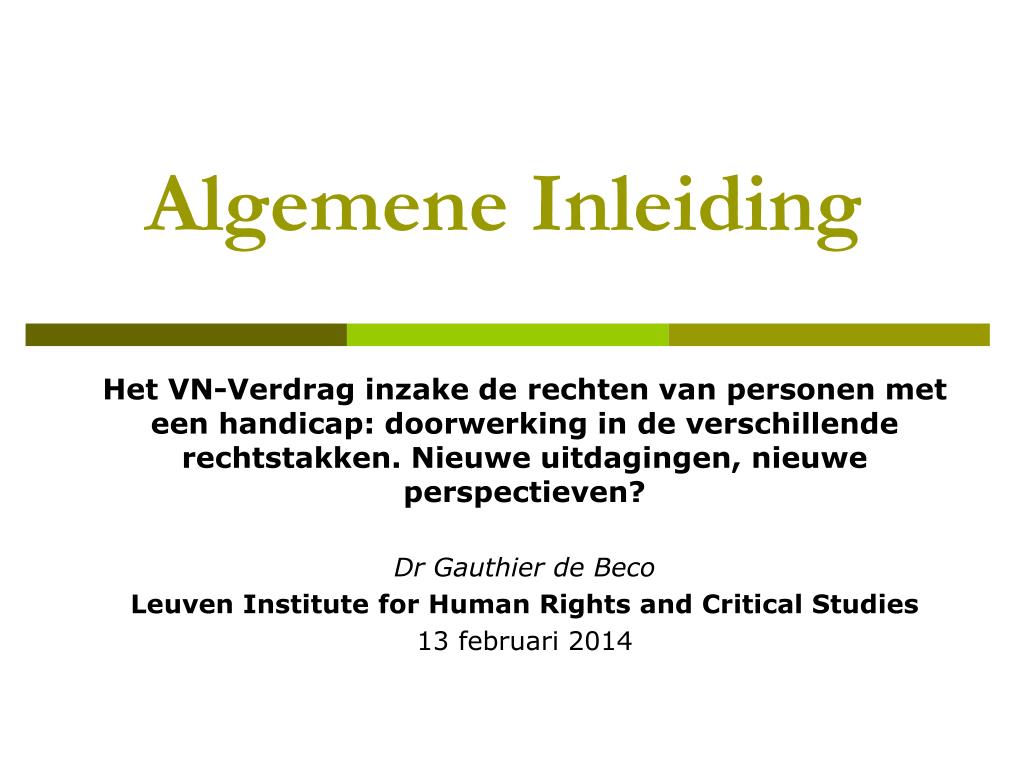 PPT - Algemene Inleiding PowerPoint Presentation, free download - ID ...