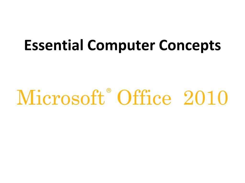 PPT - Essential Computer Concepts PowerPoint Presentation, free ...