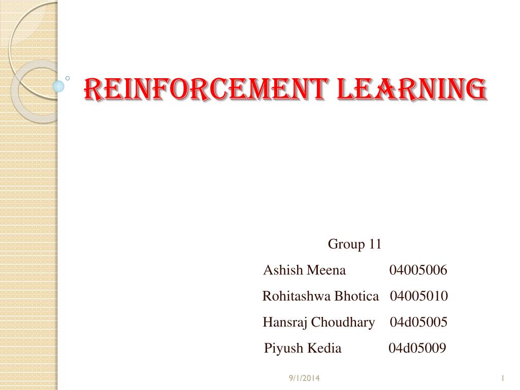 PPT - REINFORCEMENT LEARNING PowerPoint Presentation, free download ...