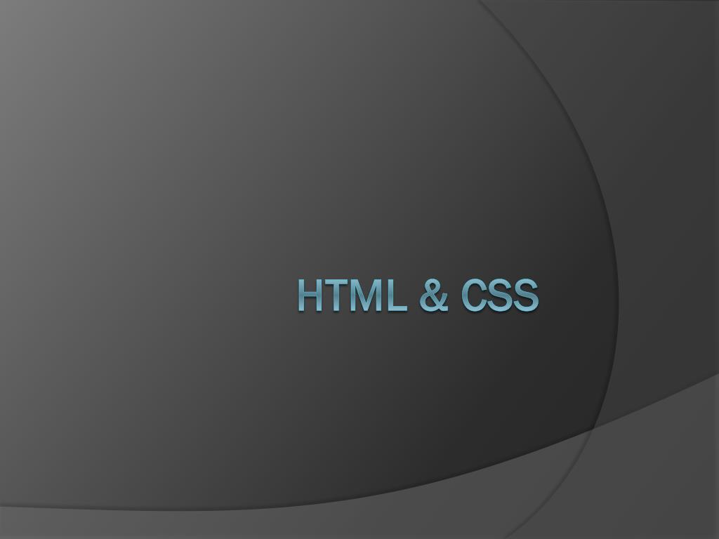 PPT - HTML & CSS PowerPoint Presentation, free download - ID:3813221