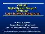 PPT - ECE 551 Digital System Design & Synthesis PowerPoint Presentation ...