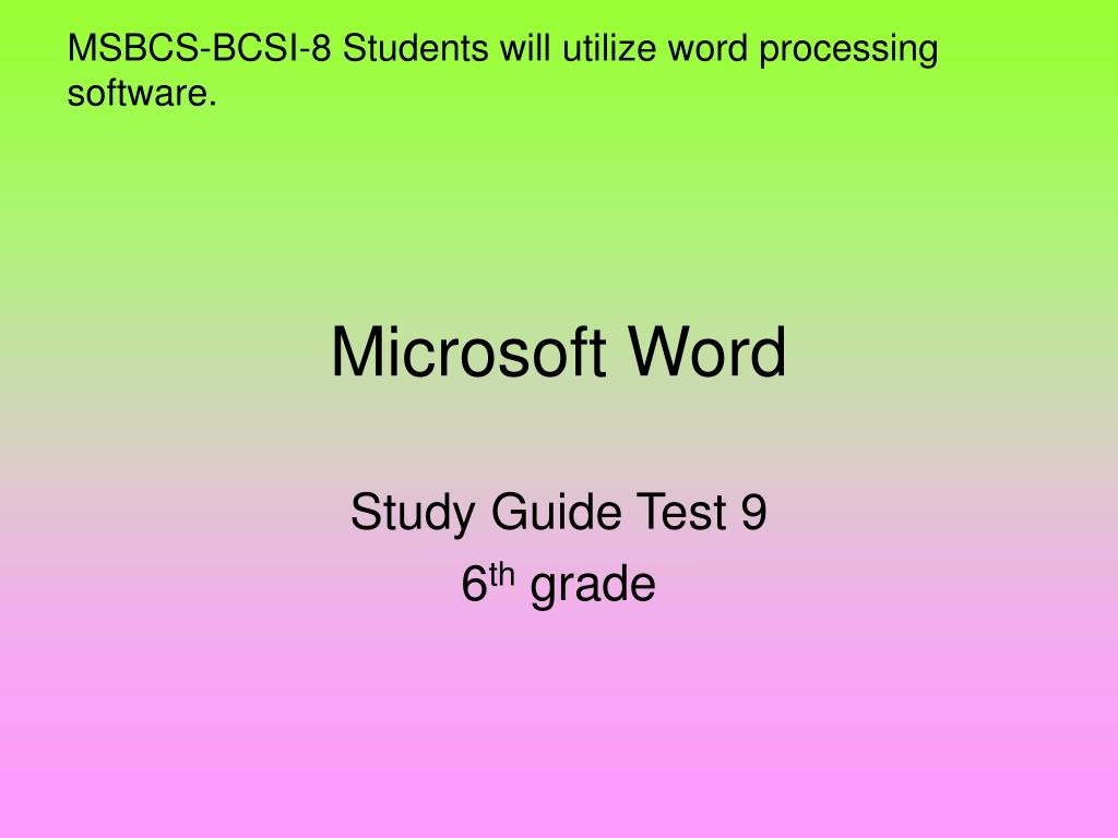 PPT - Microsoft Word PowerPoint Presentation, free download - ID:3814099