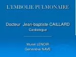 PPT - Circulation pulmonaire PowerPoint Presentation, free download ...