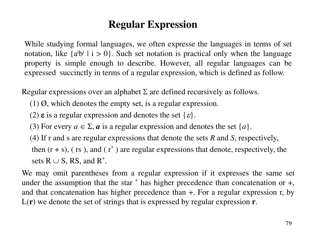 PPT - Regular Expression PowerPoint Presentation, free download - ID ...
