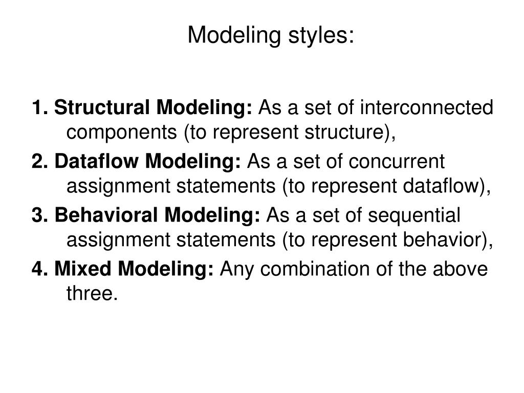 PPT - Modeling styles: PowerPoint Presentation, free download - ID:3817277