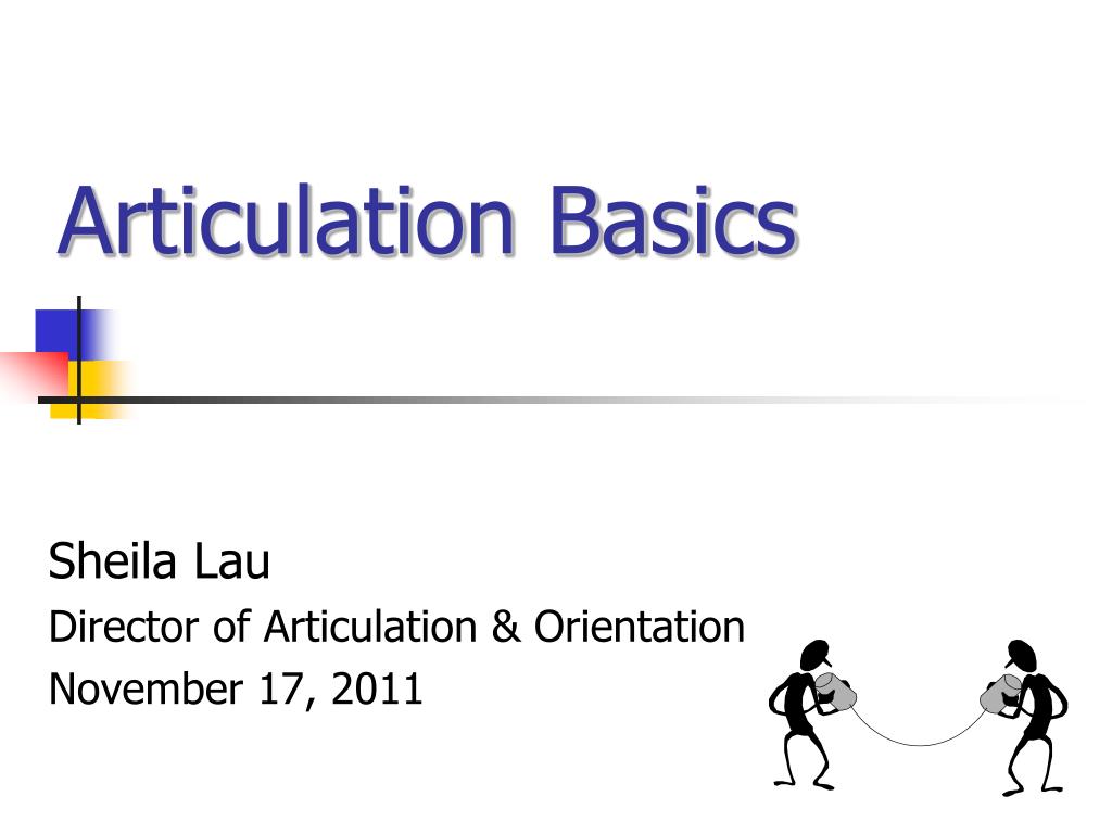 PPT - Articulation Basics PowerPoint Presentation, free download - ID ...
