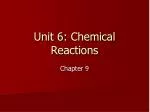PPT - Unit 8 Chemical Reactions PowerPoint Presentation, free download ...