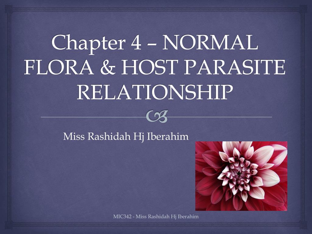 PPT - Chapter 4 – NORMAL FLORA & HOST PARASITE RELATIONSHIP PowerPoint ...