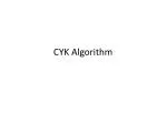PPT - The CYK Algorithm PowerPoint Presentation, free download - ID:151109