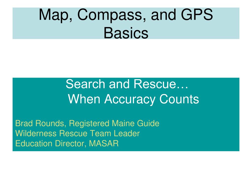 PPT - Map, Compass, and GPS Basics PowerPoint Presentation, free ...