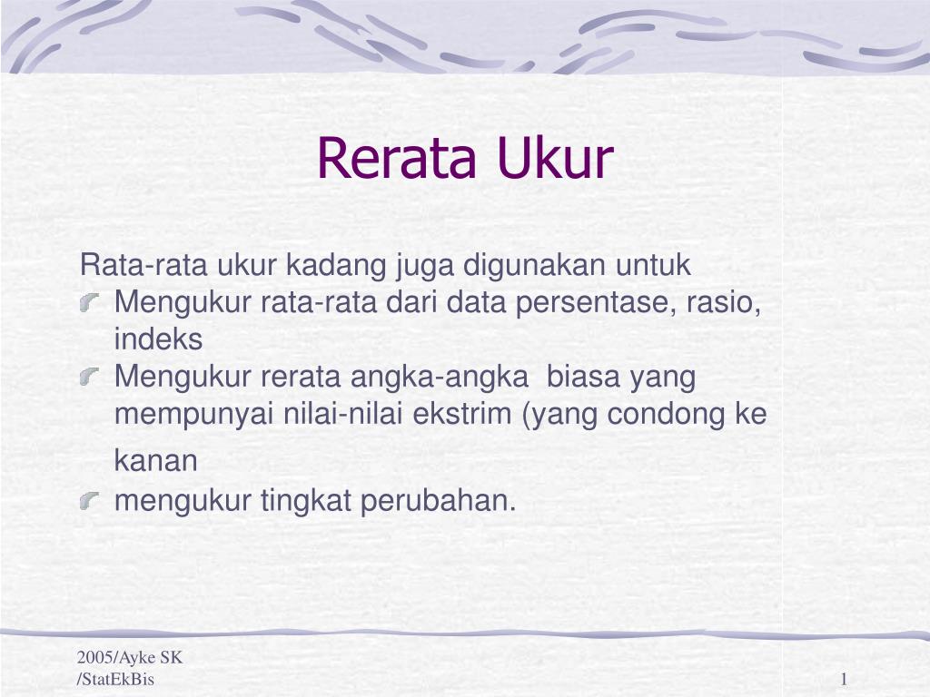 PPT - Rerata Ukur PowerPoint Presentation, free download - ID:3821888