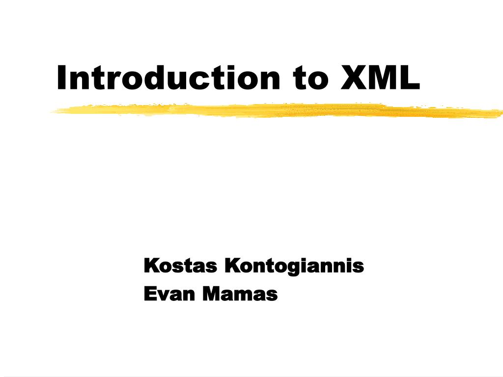 PPT - Introduction to XML PowerPoint Presentation, free download - ID ...