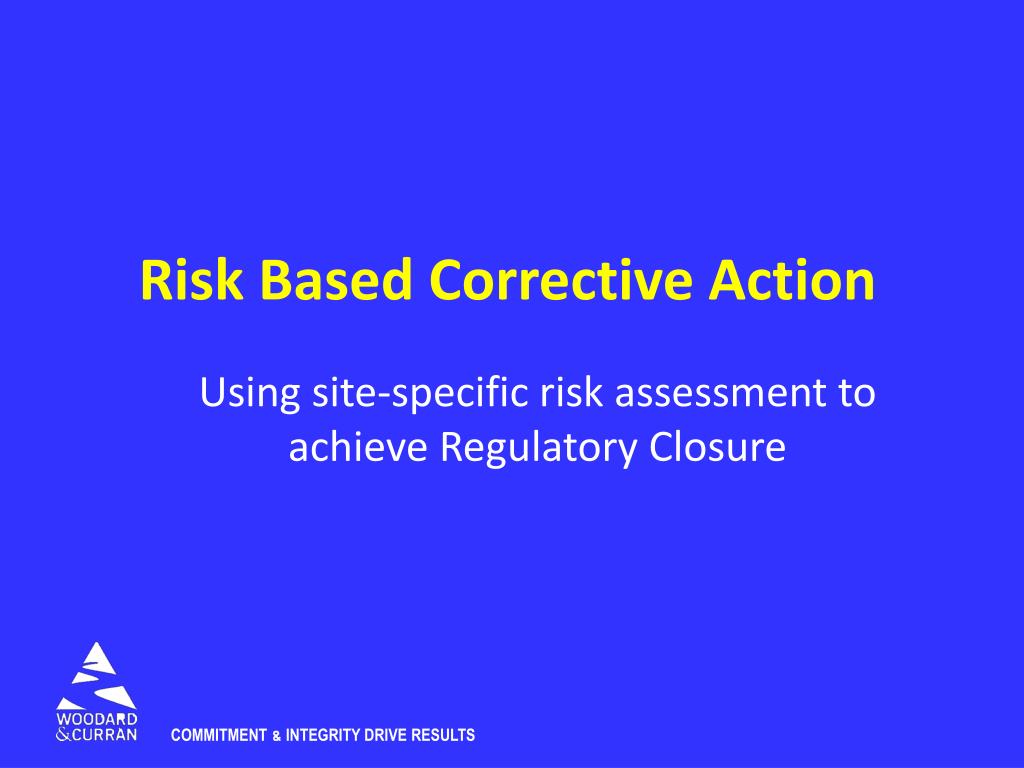 PPT - Risk Based Corrective Action PowerPoint Presentation, free ...