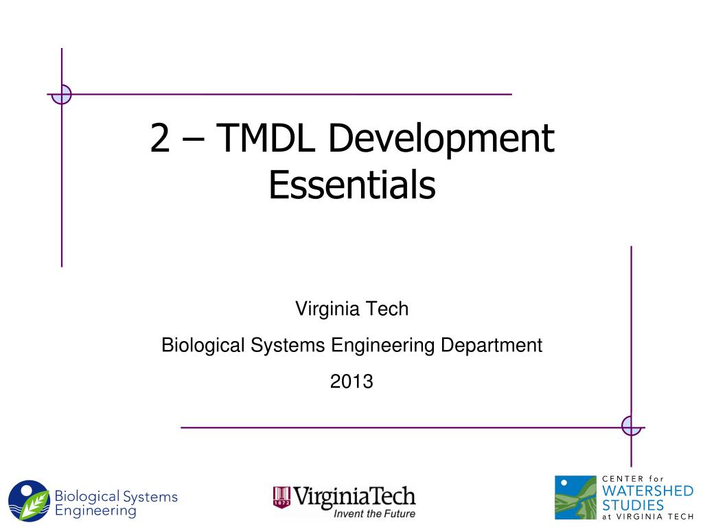 PPT - 2 – TMDL Development Essentials PowerPoint Presentation, free ...
