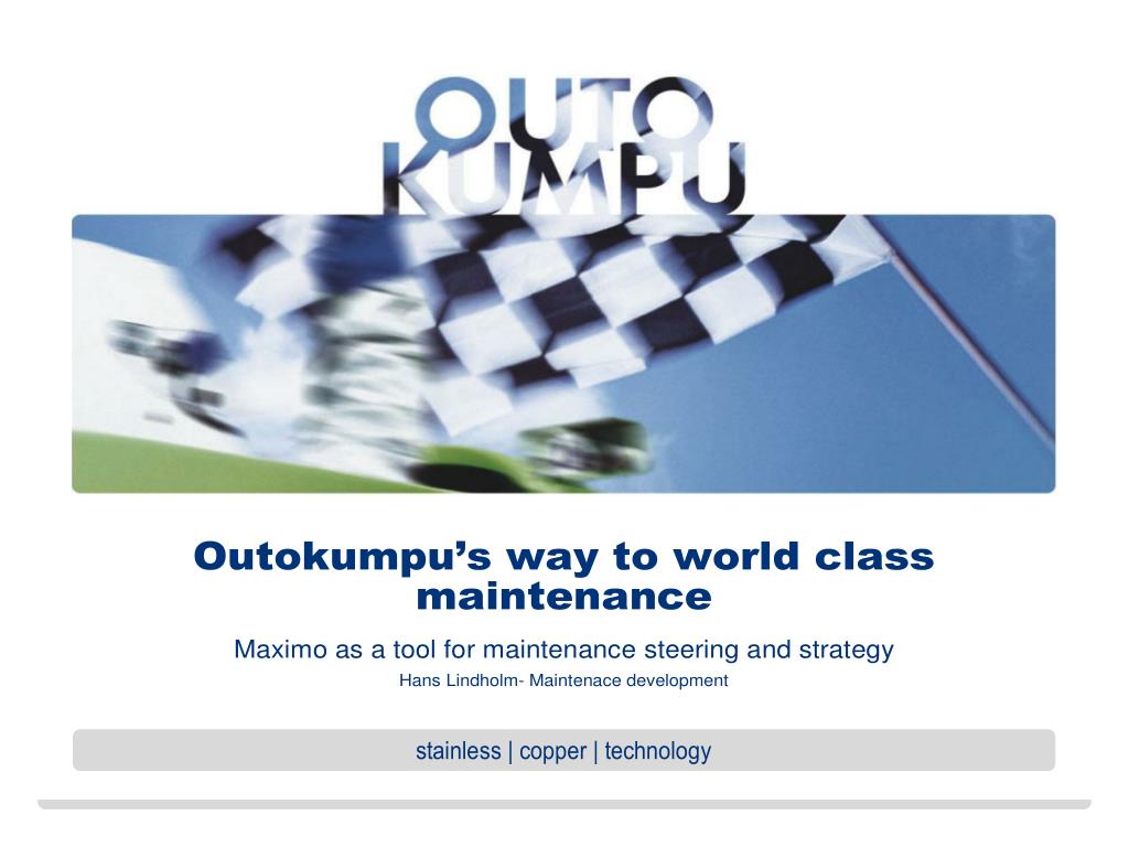 PPT - Avesta World Class Maintenance PowerPoint Presentation, free ...