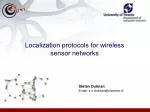 PPT - Localization in Wireless Sensor Networks PowerPoint Presentation ...