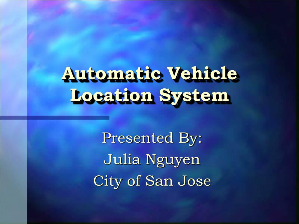 PPT - Automatic Vehicle Location System PowerPoint Presentation, free ...