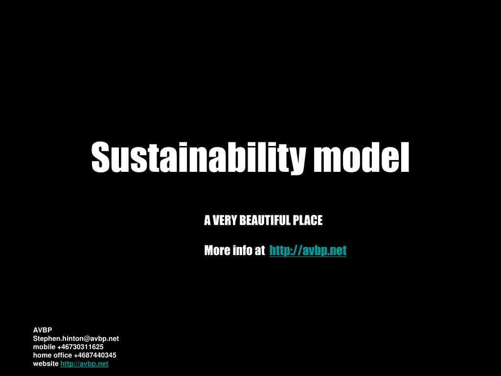 PPT - Sustainability model PowerPoint Presentation, free download - ID ...