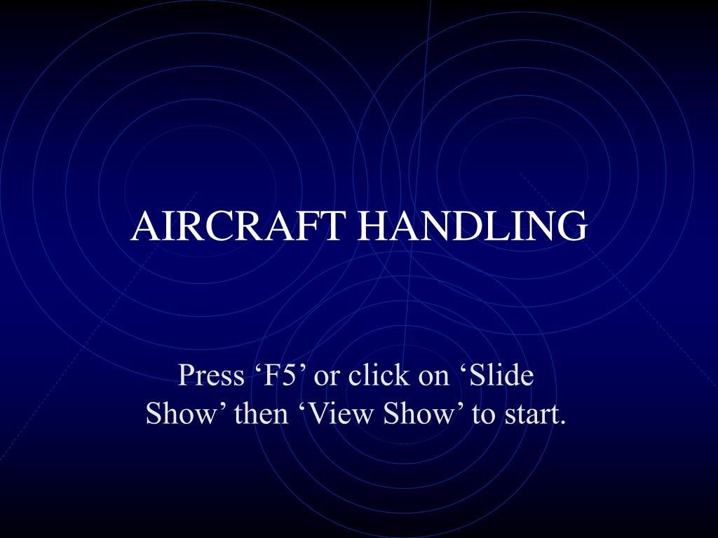 PPT - AIRCRAFT HANDLING PowerPoint Presentation, free download - ID:3828283