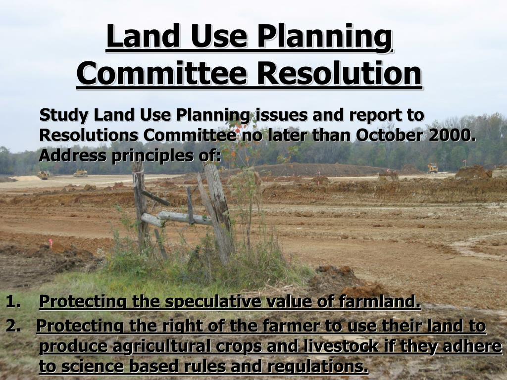 PPT - Land Use Planning Committee Resolution PowerPoint Presentation ...