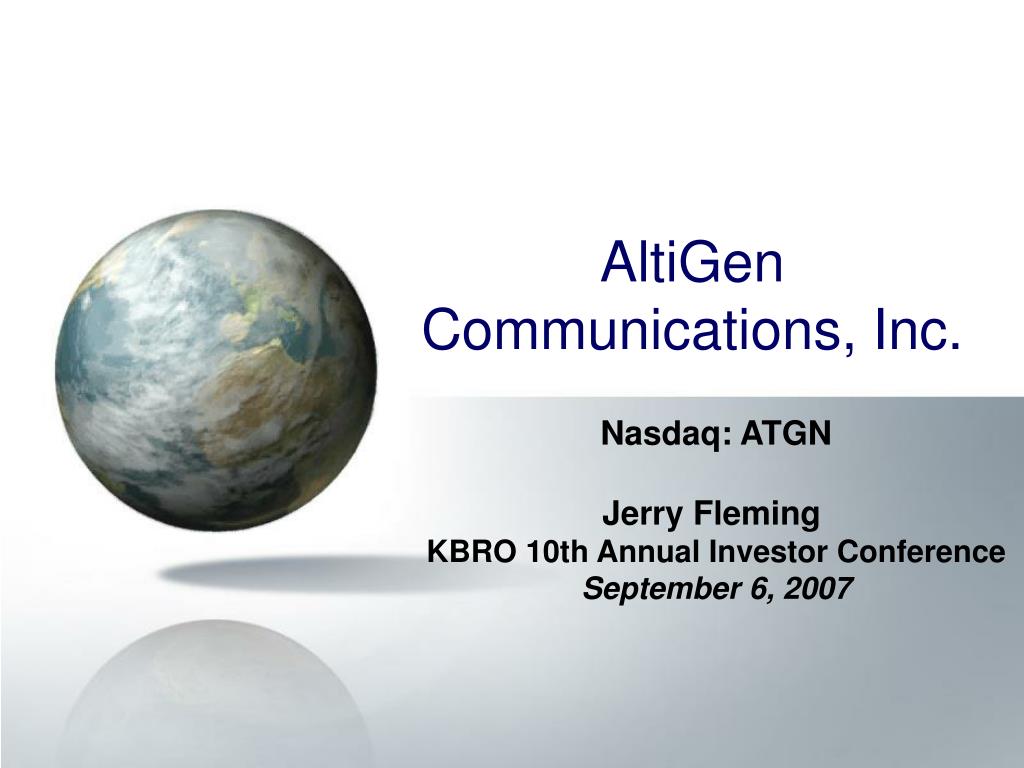 PPT - AltiGen Communications, Inc. PowerPoint Presentation, free download - ID:3830055