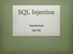 PPT - SQL Injection PowerPoint Presentation, free download - ID:2345063