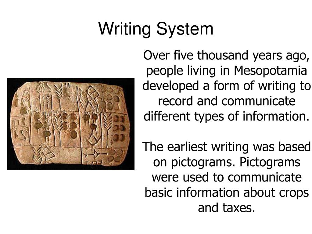 PPT - Writing System PowerPoint Presentation, free download - ID:3834672