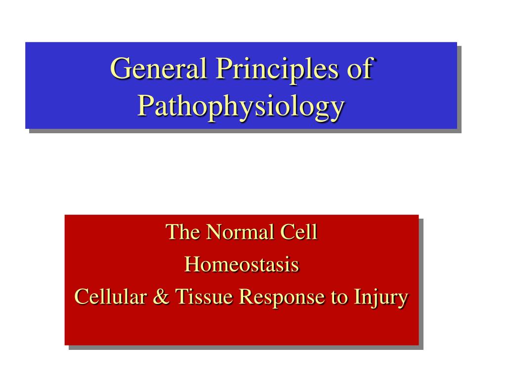 PPT - General Principles of Pathophysiology PowerPoint Presentation ...
