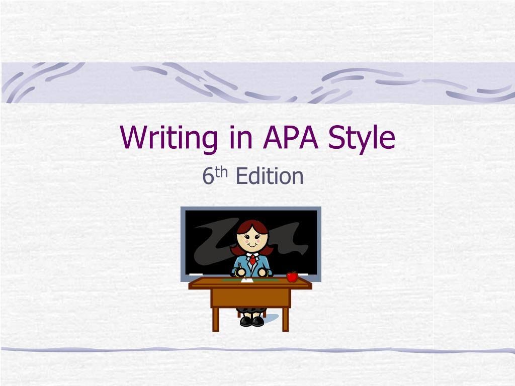PPT - Writing in APA Style PowerPoint Presentation, free download - ID ...