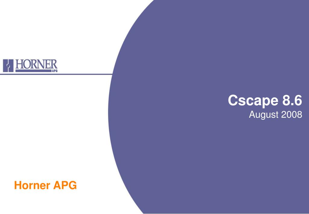 PPT - Cscape 8.6 PowerPoint Presentation, free download - ID:3839181