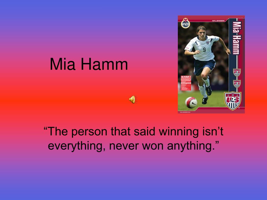 PPT - Mia Hamm PowerPoint Presentation, free download - ID:3840710
