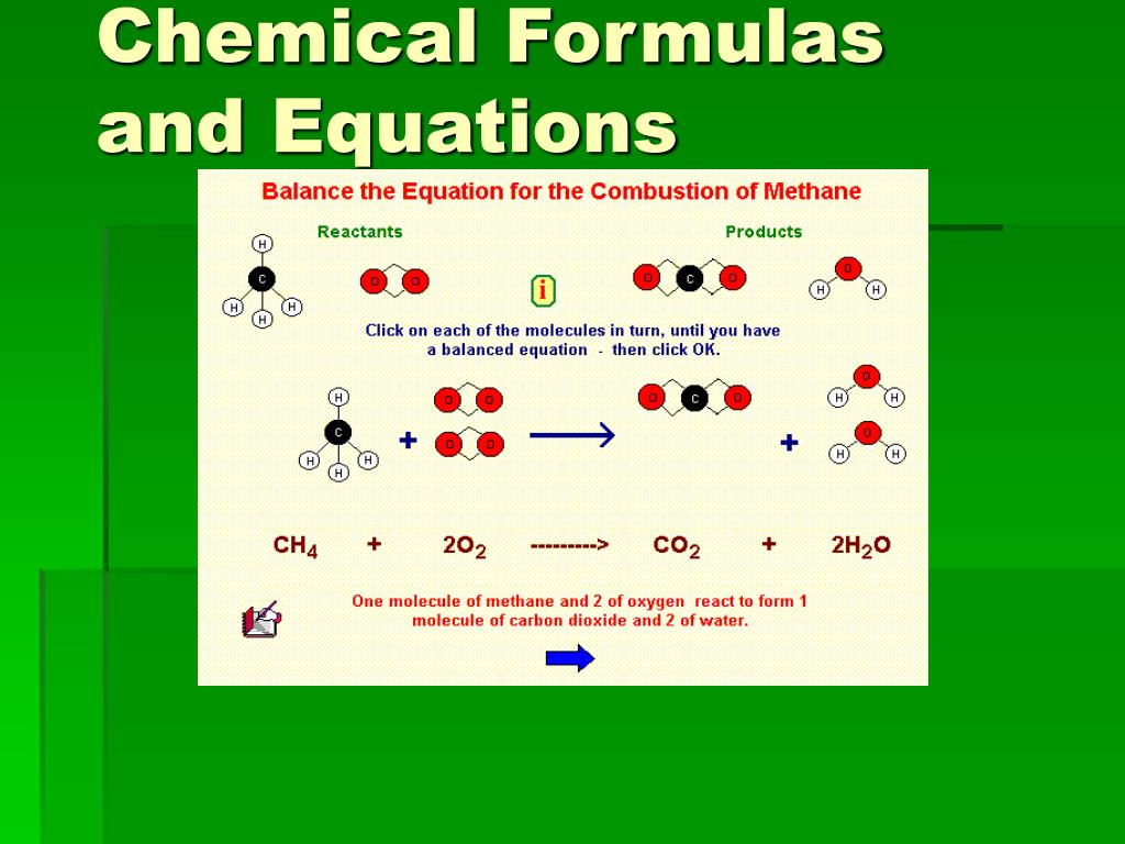 PPT - Chemical Formulas and Equations PowerPoint Presentation, free ...