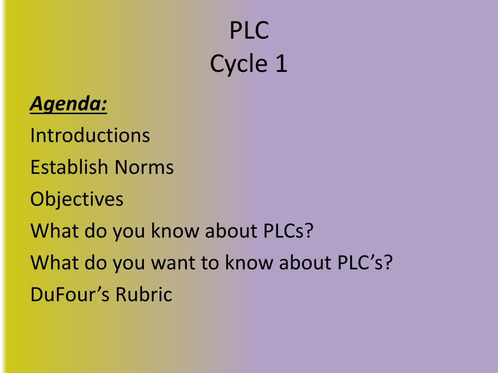 PPT - PLC Cycle 1 PowerPoint Presentation, free download - ID:3842970