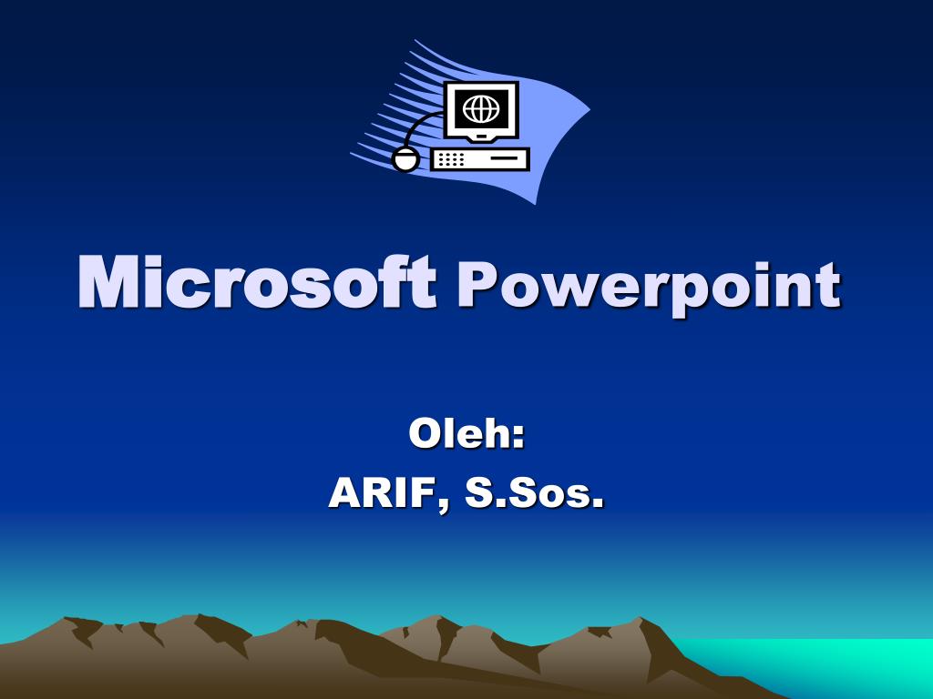 PPT - Microsoft Powerpoint PowerPoint Presentation, free download - ID ...