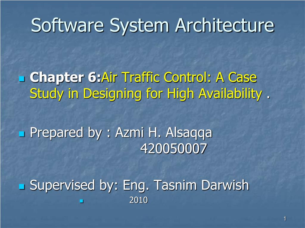 PPT - Software System Architecture PowerPoint Presentation, free ...